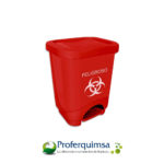 TACHO RECICLABLE C/PEDAL ROJO - Proferquimsa